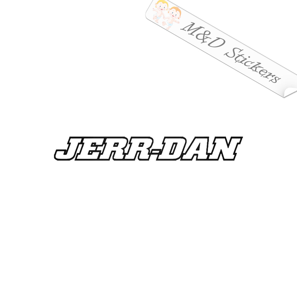 2x Jerr-Dan Logo Vinyl Decal Sticker Different colors & size for Cars ...