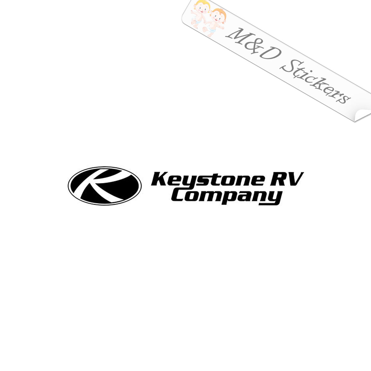 2x Keystone RV Trailers Logo Vinyl Decal Sticker Different colors & si ...