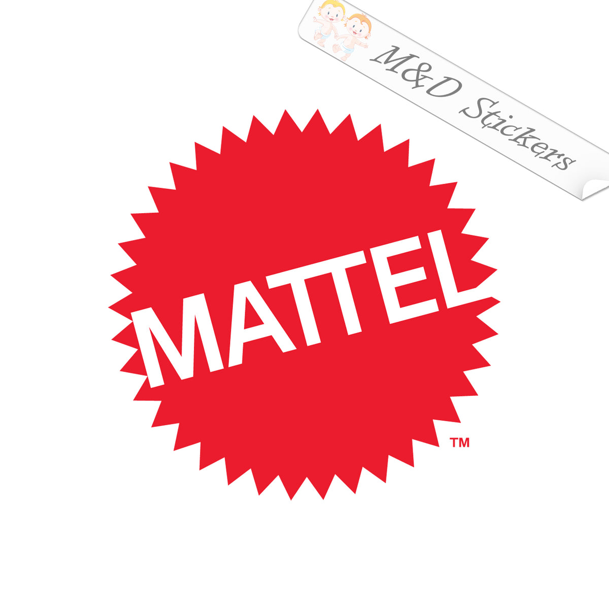 2x Mattel toy cars Vinyl Decal Sticker Different colors & size for Car ...