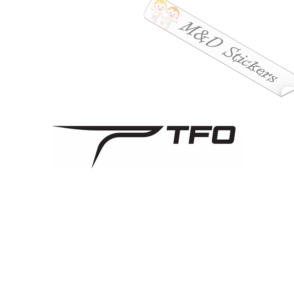 2x Temple Fork TFO Fishing Rods Vinyl Decal Sticker Different colors ...