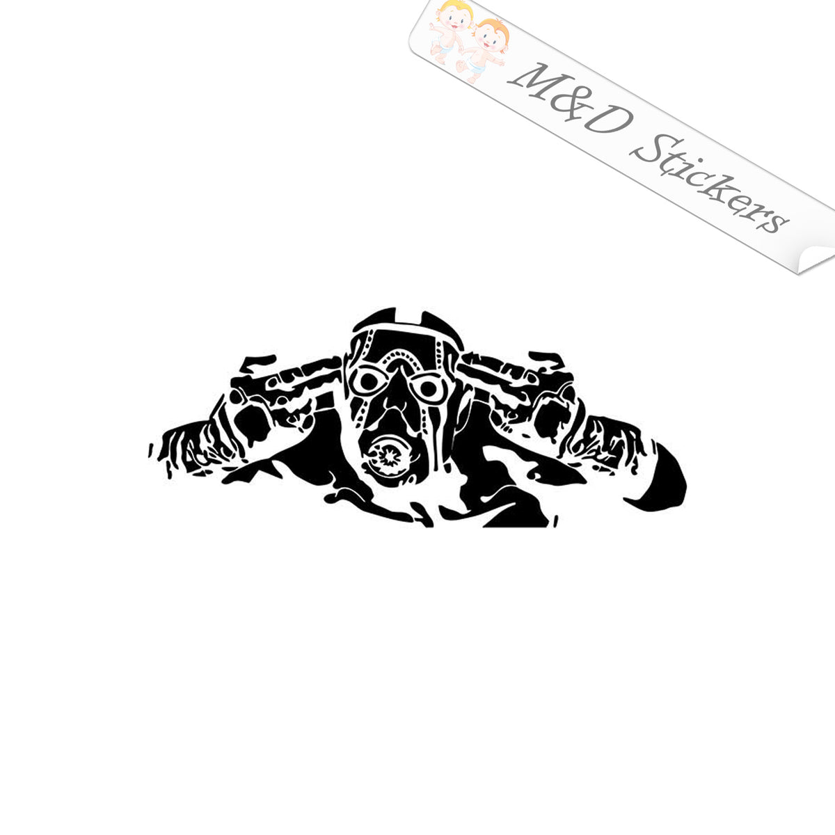 Psycho at Borderlands (4.5" - 30") Vinyl Decal in Different colors & s ...