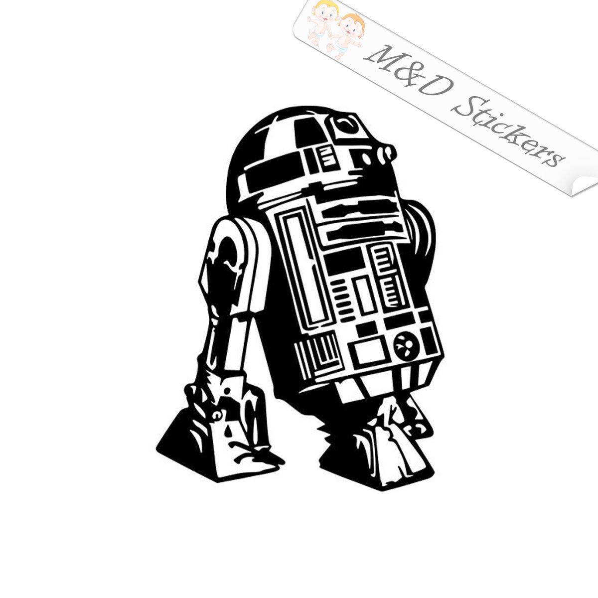 2x Star Wars R2D2 Vinyl Decal Sticker Different colors & size for Cars ...