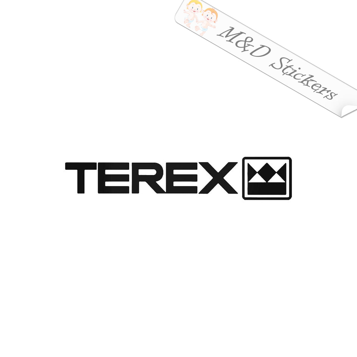 2x Terex Construction Logo Vinyl Decal Sticker Different colors & size ...