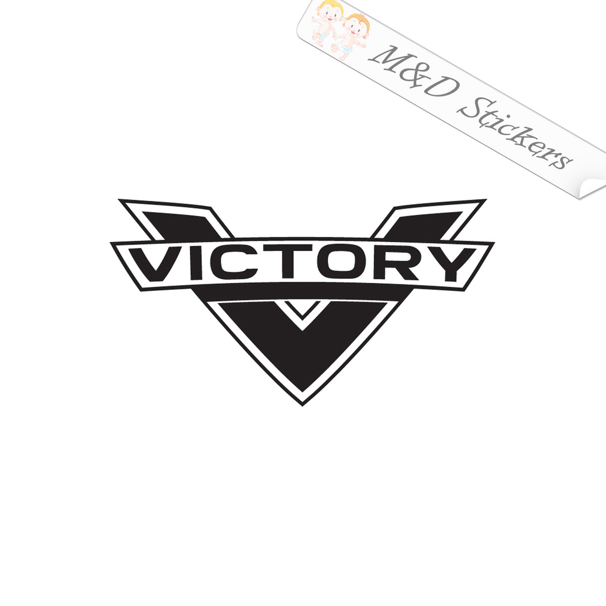 2x Victory Motorcycles Logo Vinyl Decal Sticker Different colors & siz ...