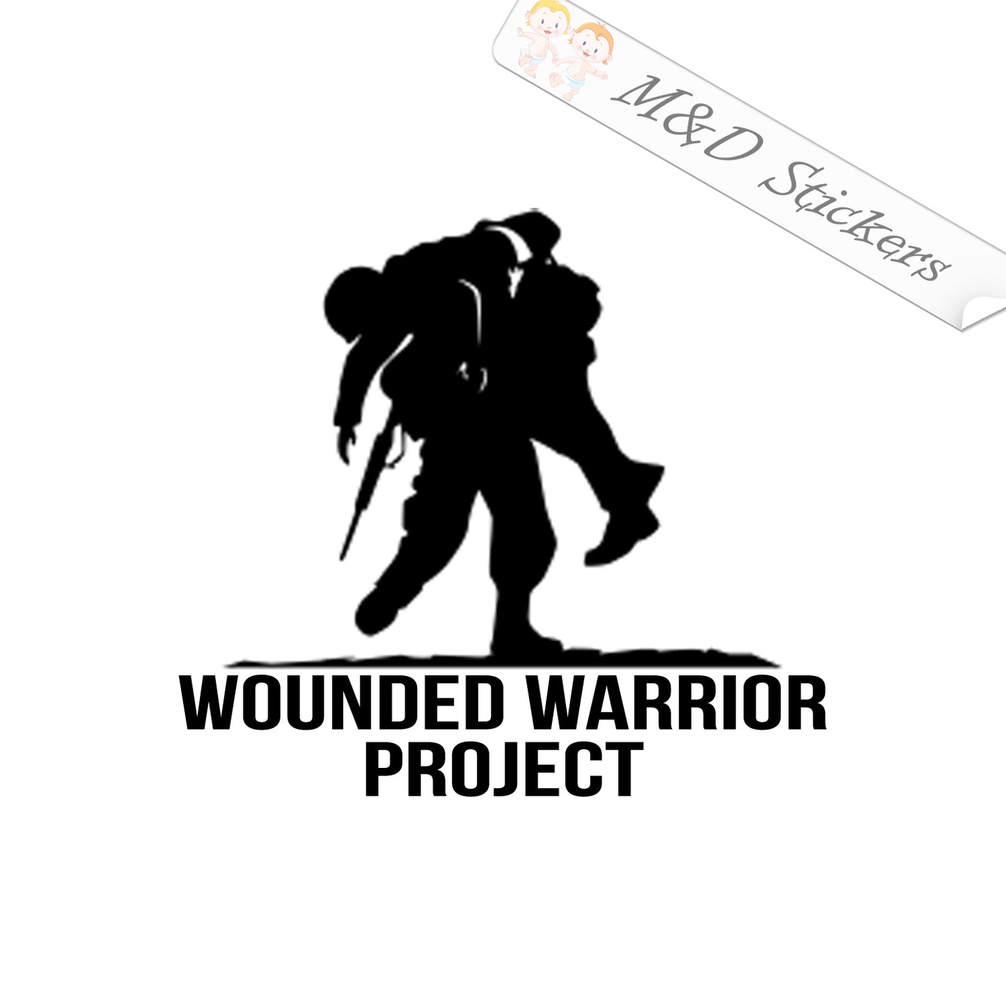 2x Wounded warrior Vinyl Decal Sticker Different colors & size for Car ...