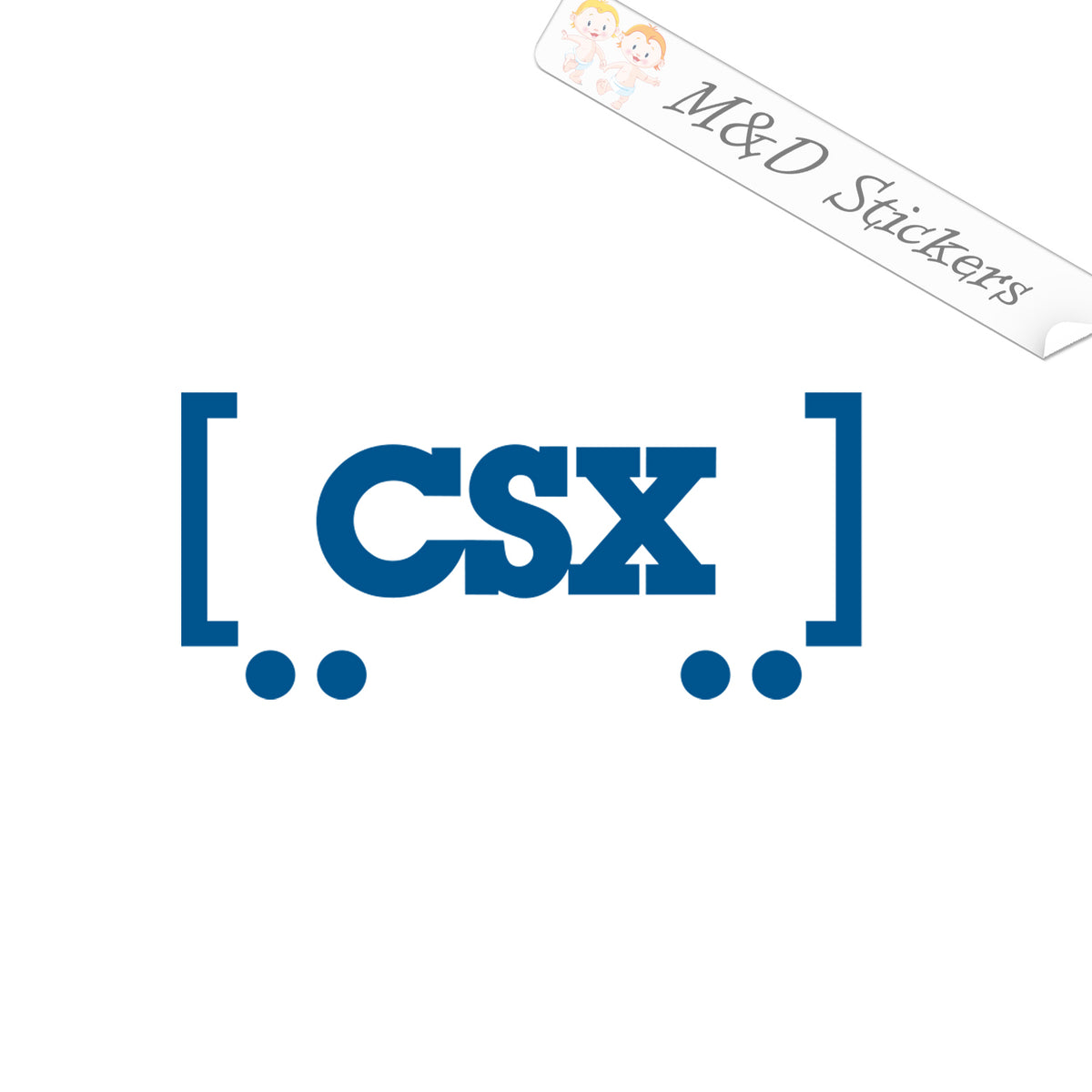 CSX Transportation Logo (4.5" - 30") Vinyl Decal in Different colors ...