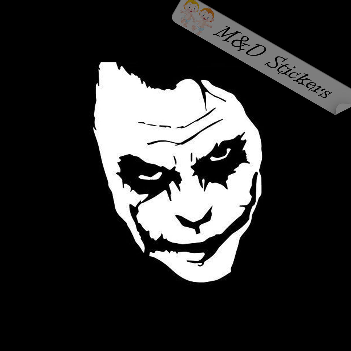 2x Joker Vinyl Decal Sticker Different colors & size for Cars/Bikes/Wi ...