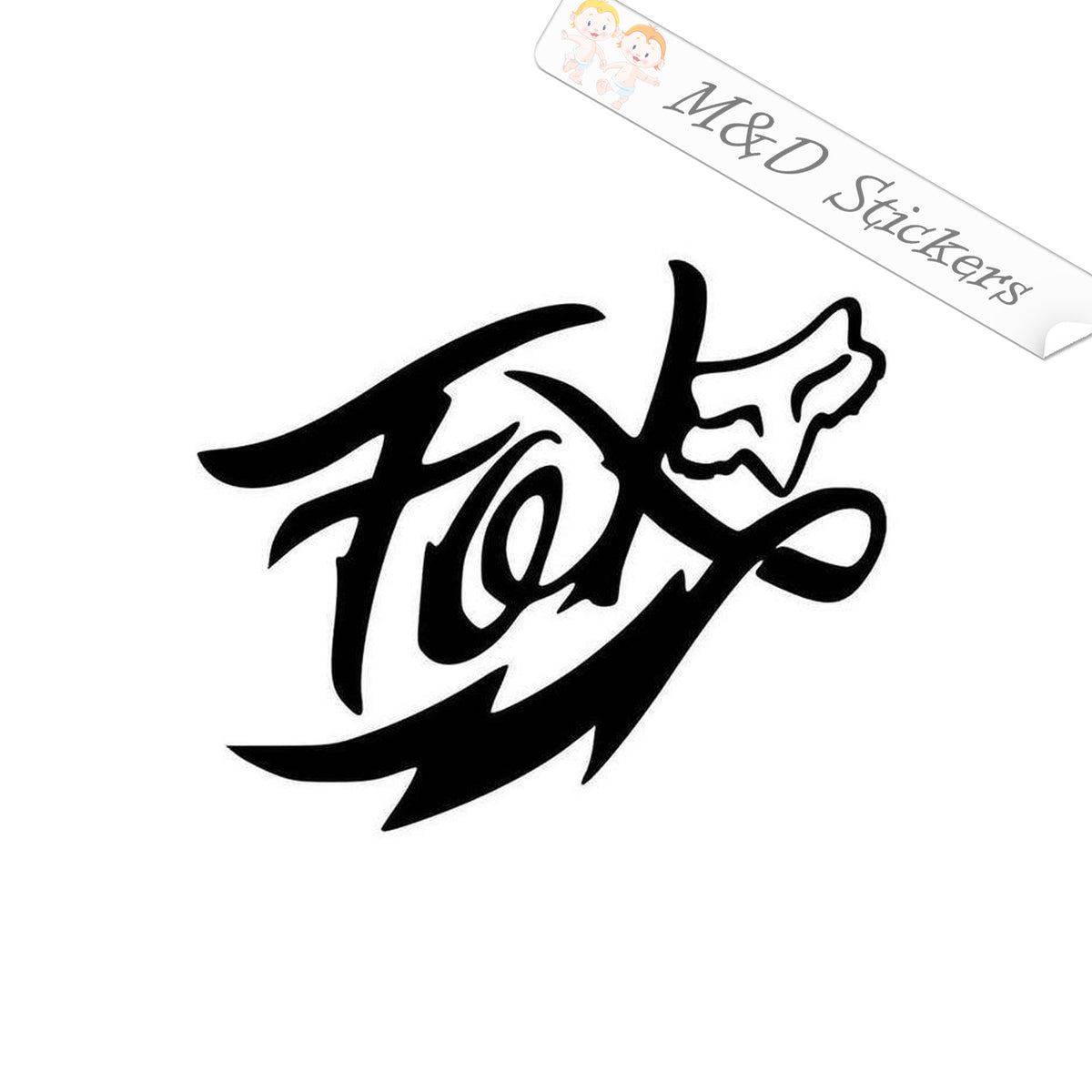 2x Fox Racing Logo Vinyl Decal Sticker Different colors & size for Car ...