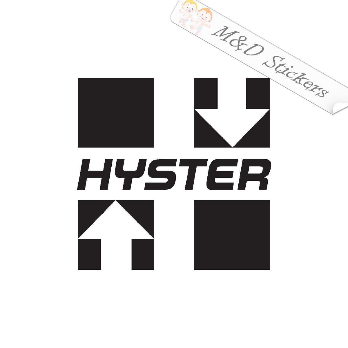 Hyster Construction Logo (4.5" - 30") Vinyl Decal in Different colors ...