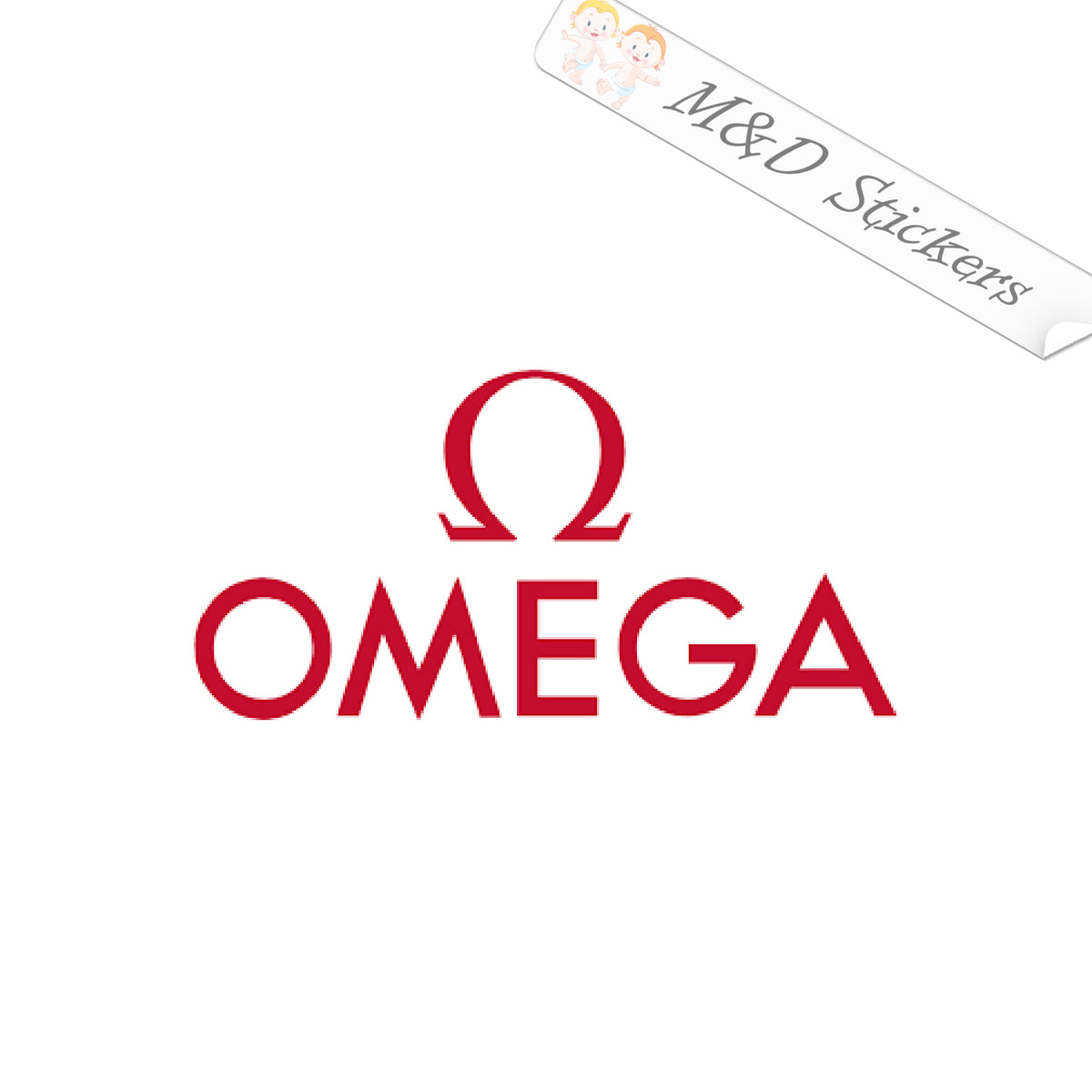 2x Omega Logo Vinyl Decal Sticker Different colors & size for Cars/Bik ...