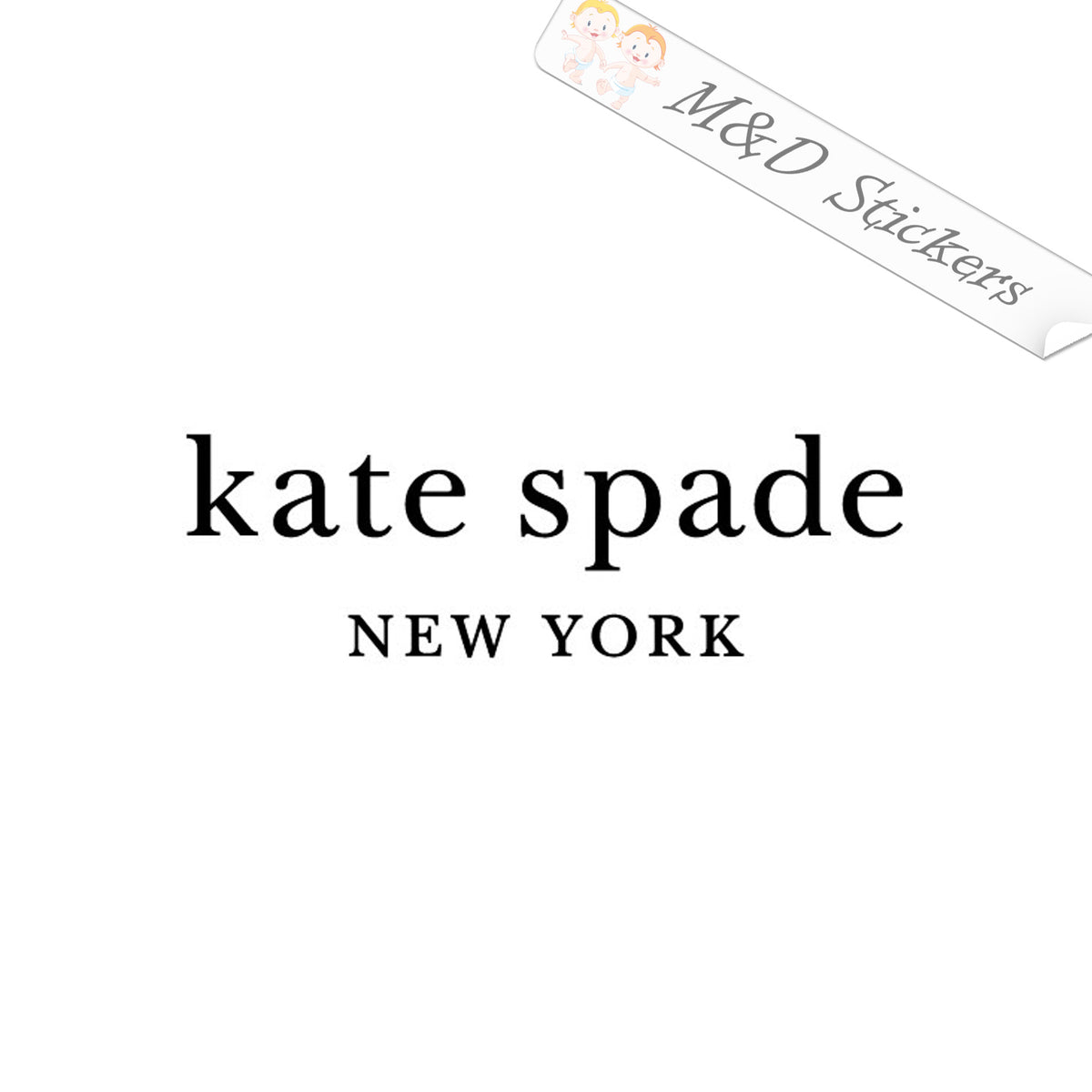Kate Spade Logo (4.5" - 30") Vinyl Decal in Different colors & size fo ...