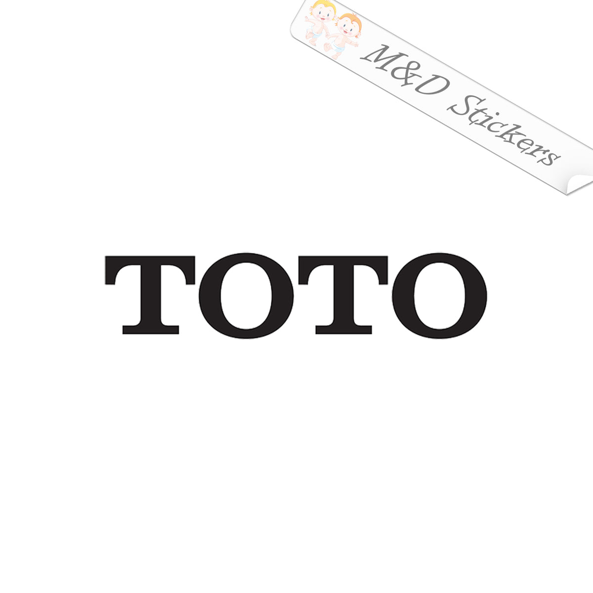 2x Toto Logo Vinyl Decal Sticker Different colors & size for Cars/Bike ...